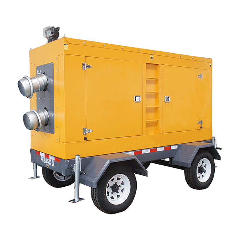 China Silenced type movable specialized self priming diesel engine pump ...