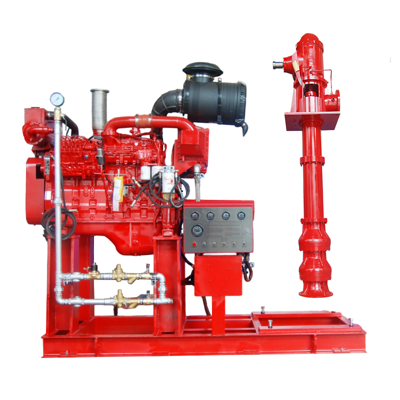 China Diesel Engine Vertical Turbine NFPA 20 Fire Fighting Pump set ...